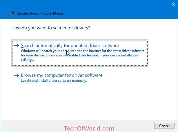 How To Install iPhone Drivers In Windows 11/10 - TechOfWorld